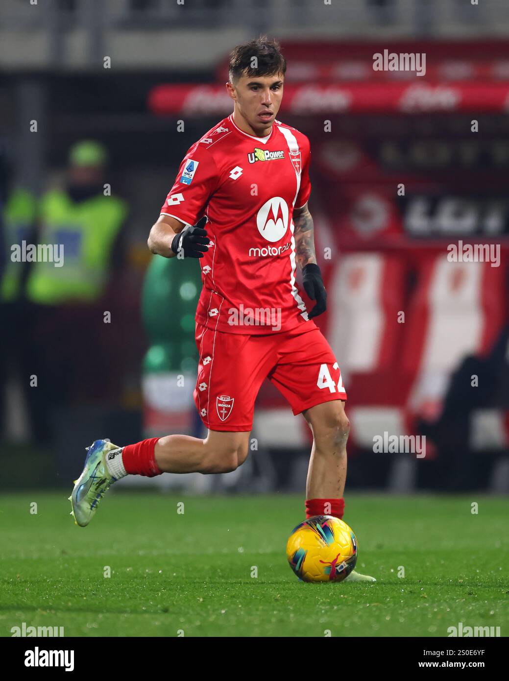 Monza, Italy. 22nd Dec, 2024. Alessandro Bianco of AC Monza during the ...