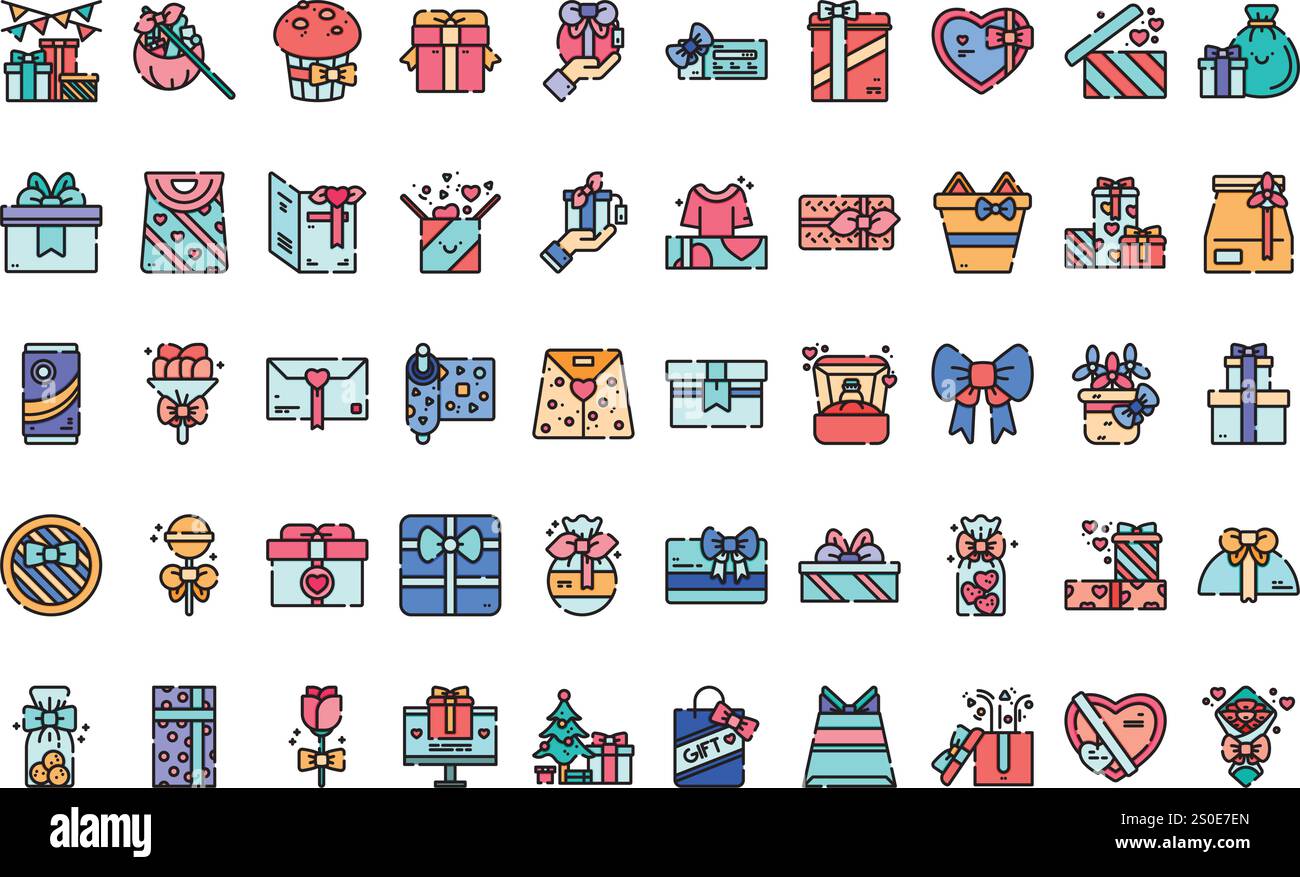 Gift icons High-Quality Vector Icons Collection with Editable Stroke ...