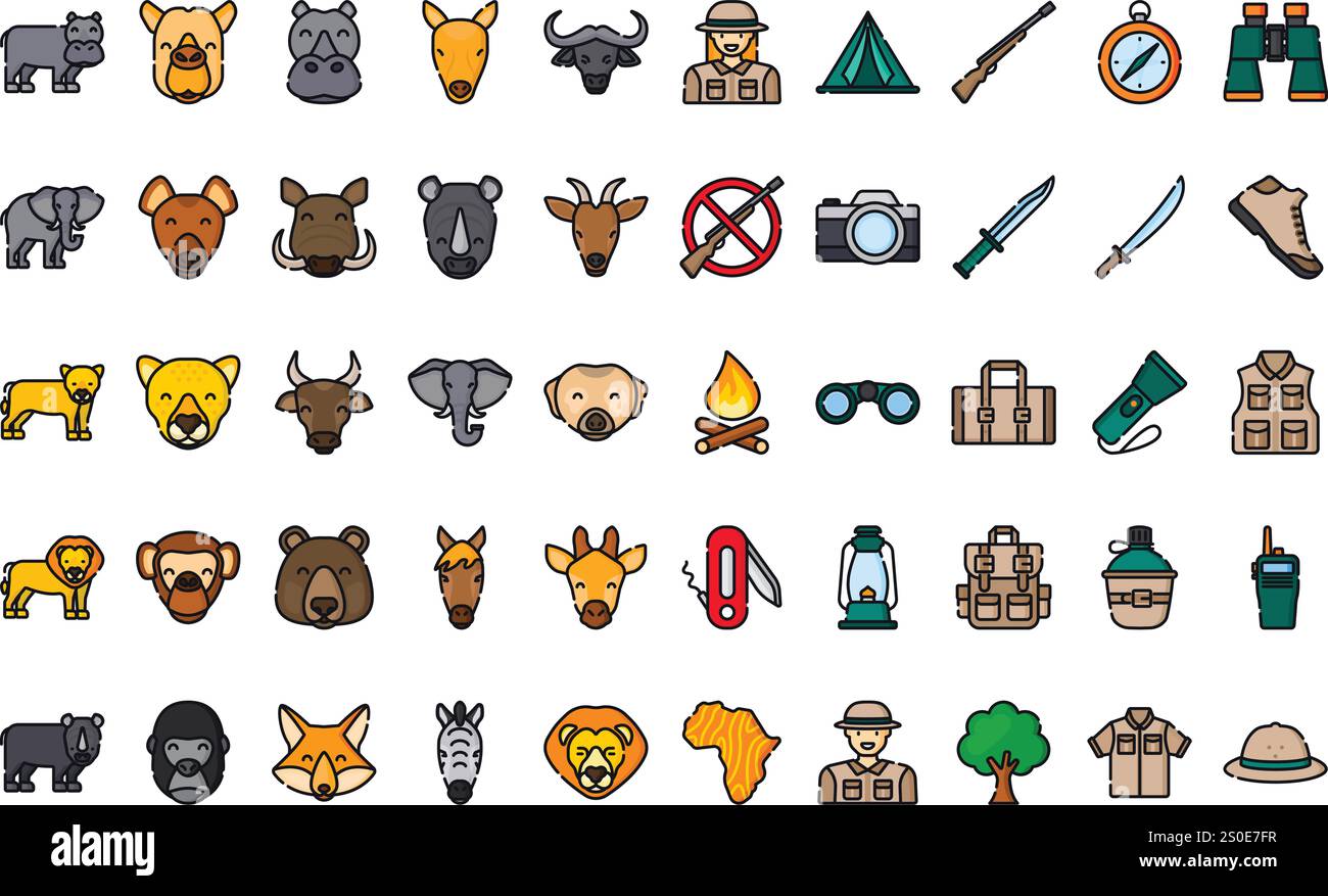 Safari icons High-Quality Vector Icons Collection with Editable Stroke ...