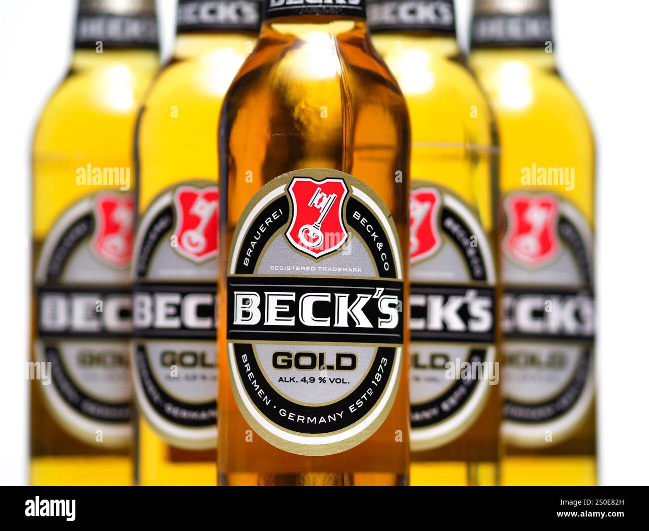 Germany. 27th Dec, 2024. In this photo illustration, bottles of Beck's ...