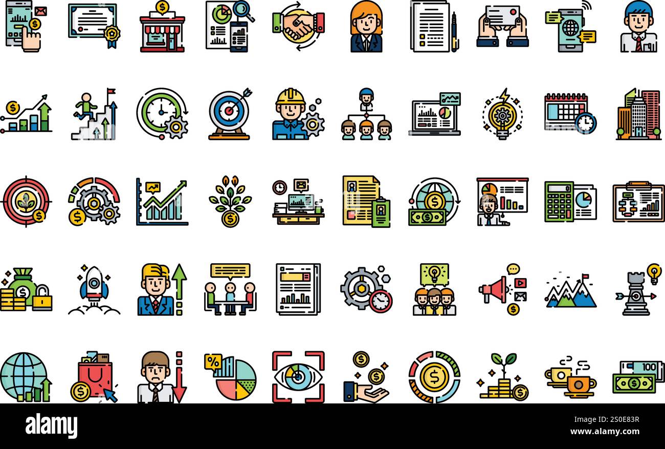 Business icons High-Quality Vector Icons Collection with Editable ...