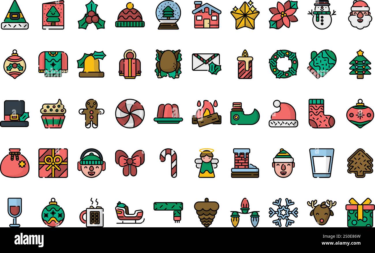 Christmas icons High-Quality Vector Icons Collection with Editable ...