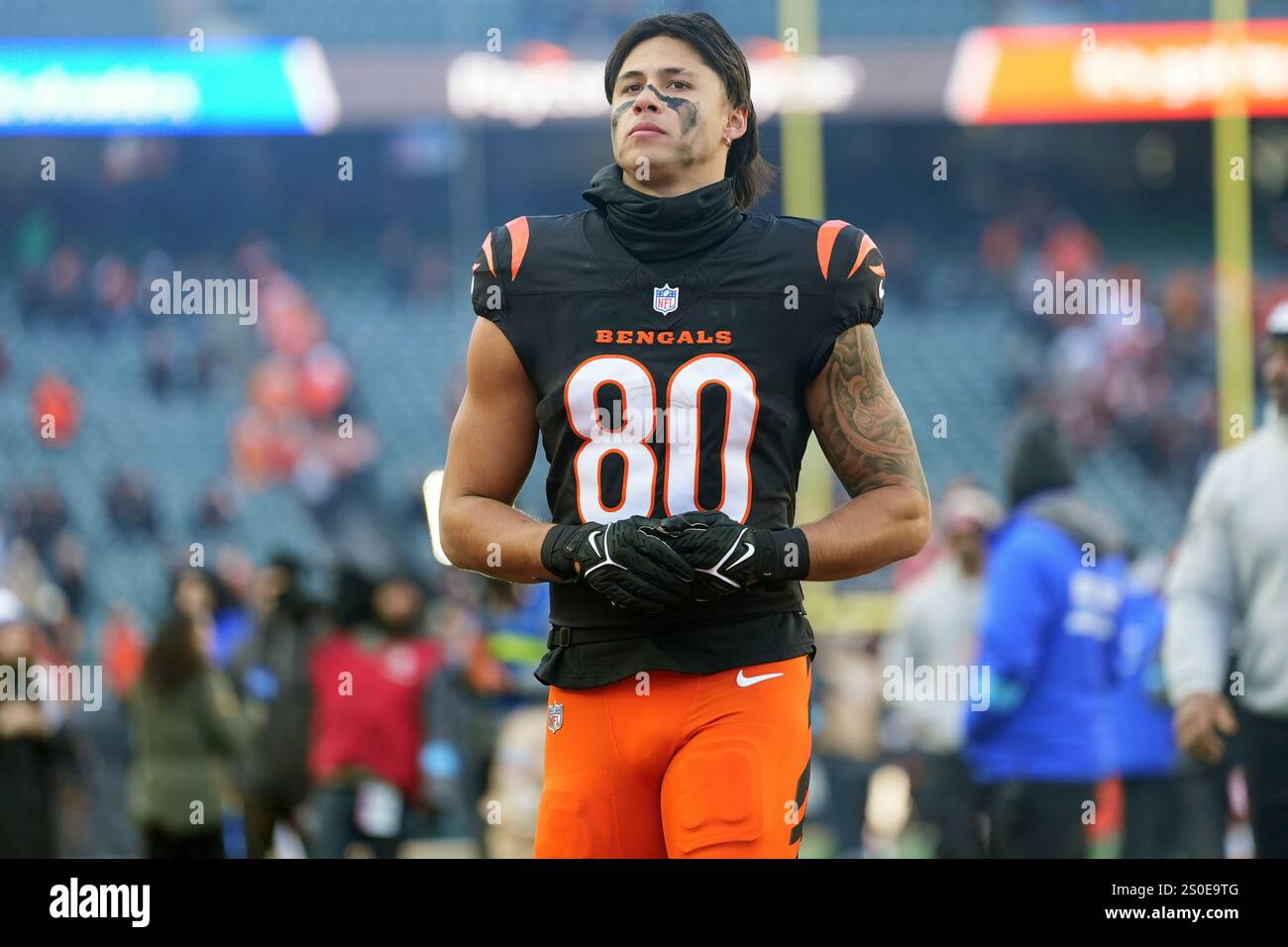 Cincinnati Bengals wide receiver Andrei Iosivas walks off the field ...