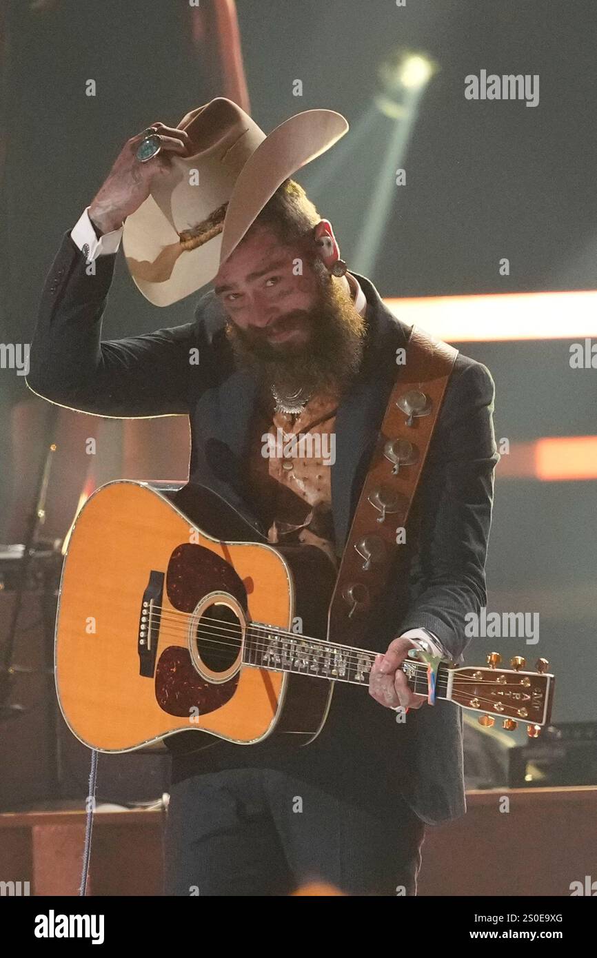 20 November 2024 - Nashville, Tennessee - Post Malone. 58th Annual CMA ...