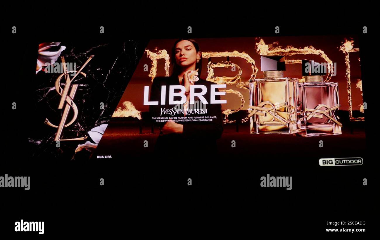 Los Angeles, California, USA 26th December 2024 Due Lipa YSL Yves Saint ...