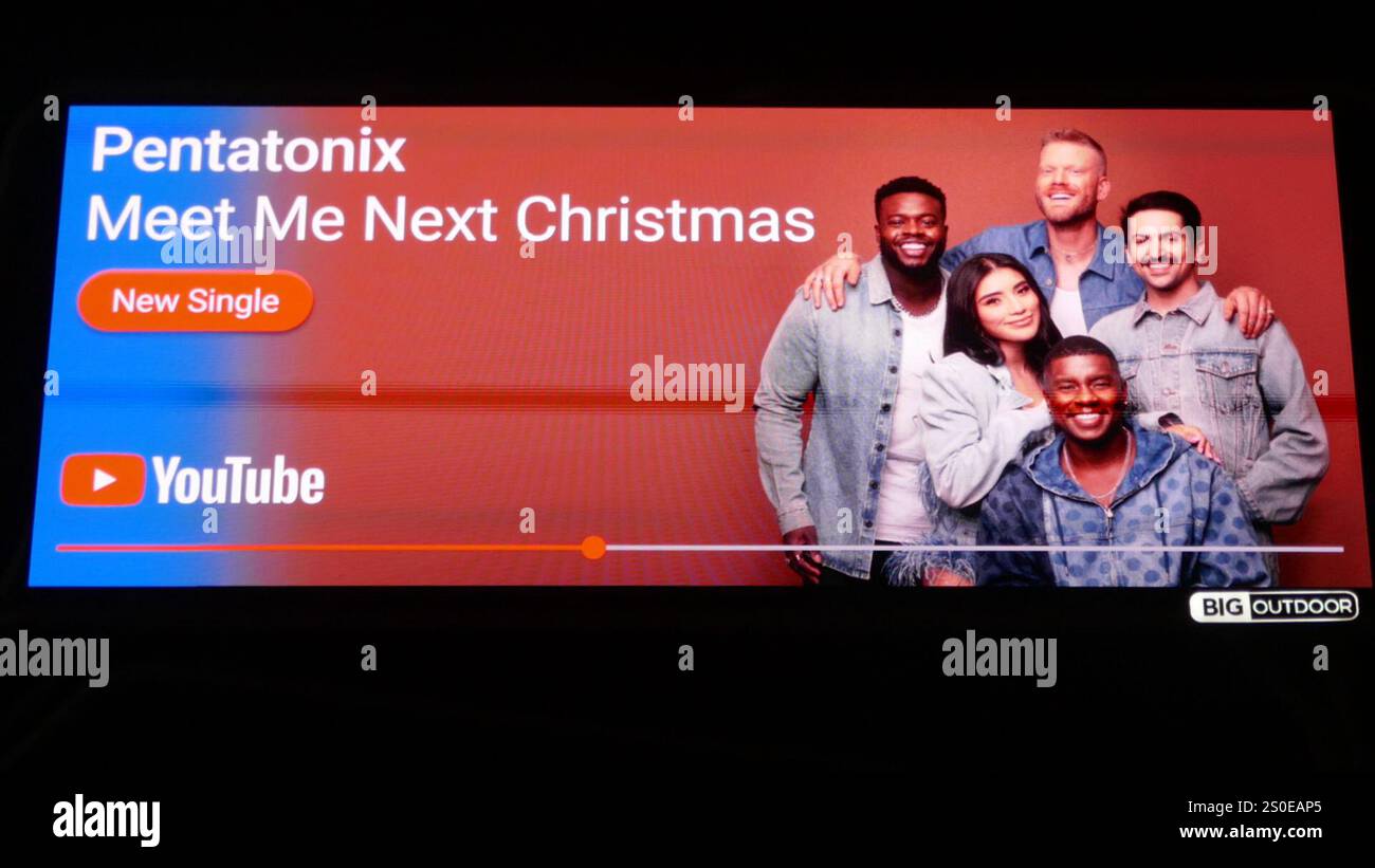 Los Angeles, California, USA 26th December 2024 Pentatonix Meet Me Next Christmas New Single ...