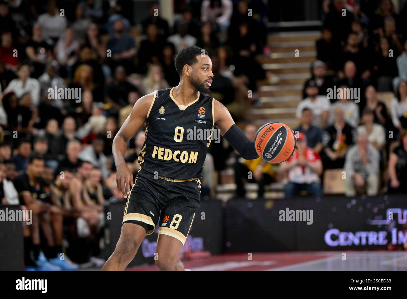 Monaco, Monaco. 26th Dec, 2024. As Monaco player #8 Jordan Loyd is seen ...