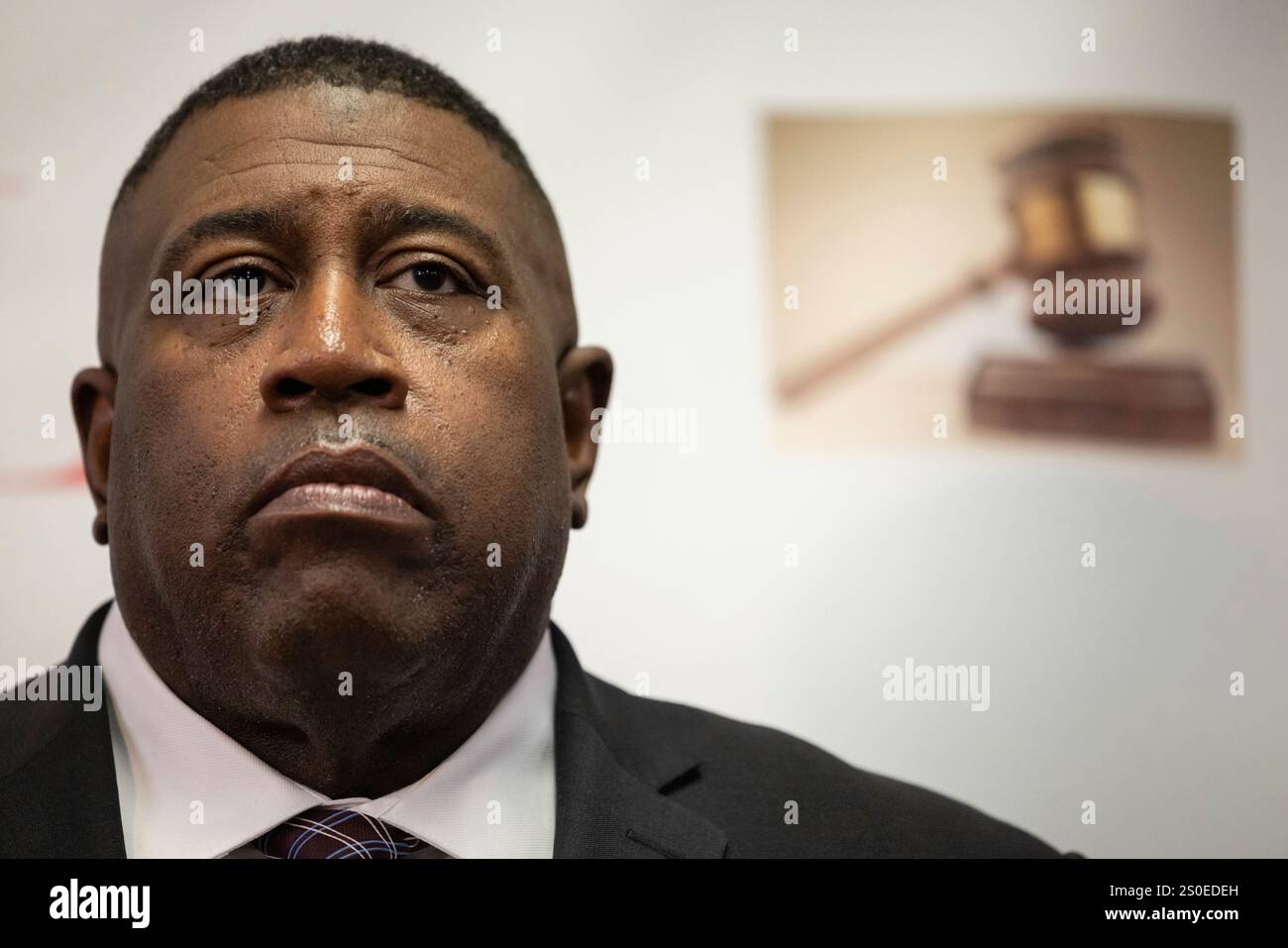 Former NYPD Chief of Department Jeffrey Maddrey attends a press ...