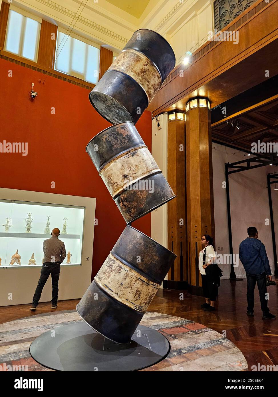 Mexico City, Mexico - Jul 12 2024: Exhibition "Demian Ortega: Pico y ...