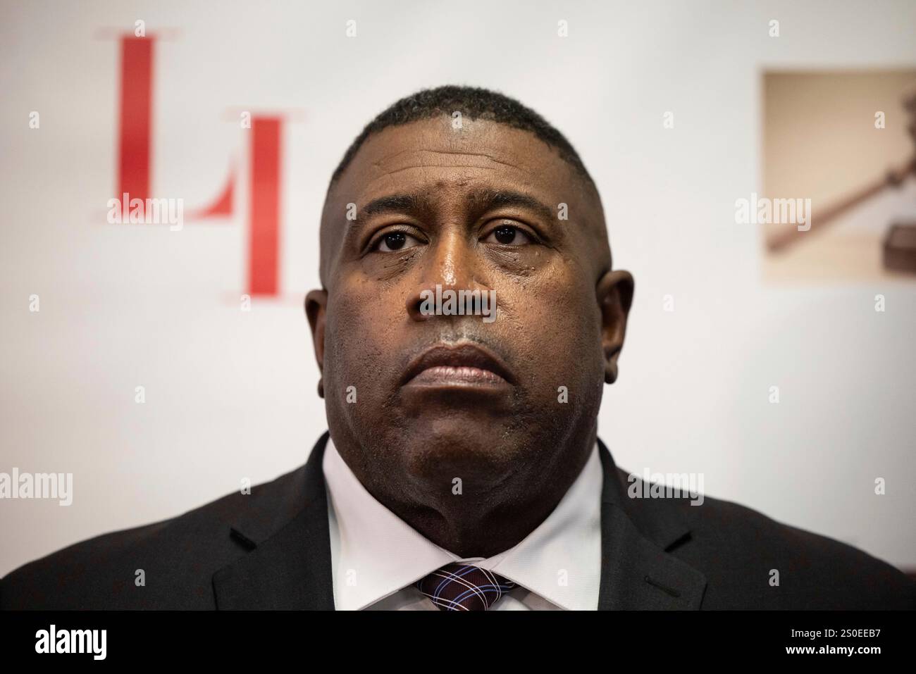 Former NYPD Chief of Department Jeffrey Maddrey attends a press ...