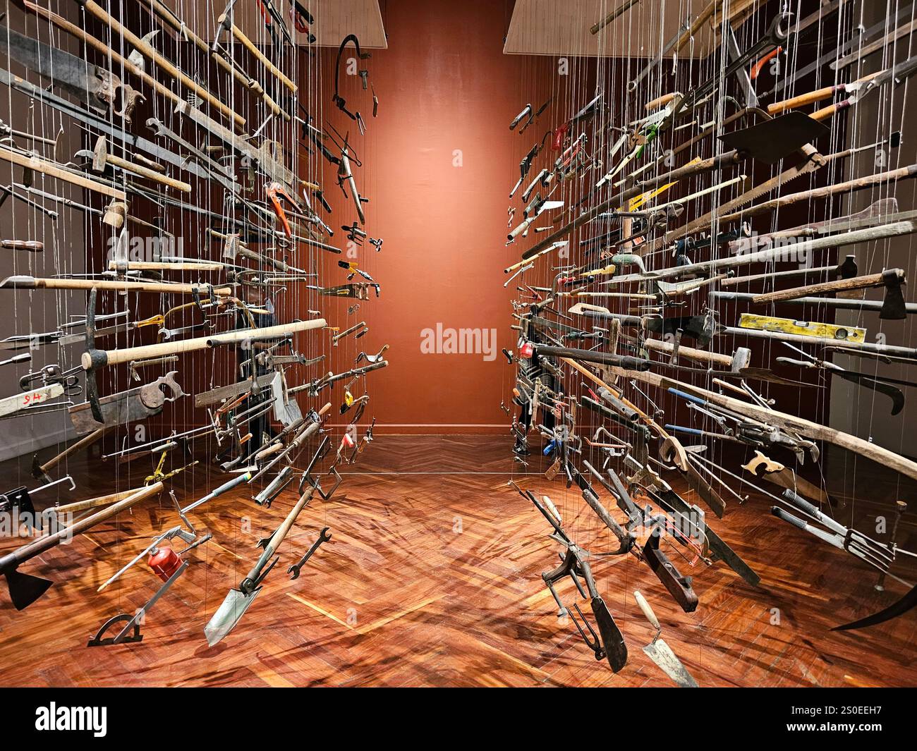 Mexico City, Mexico - Jul 12 2024: Exhibition "Demian Ortega: Pico y ...