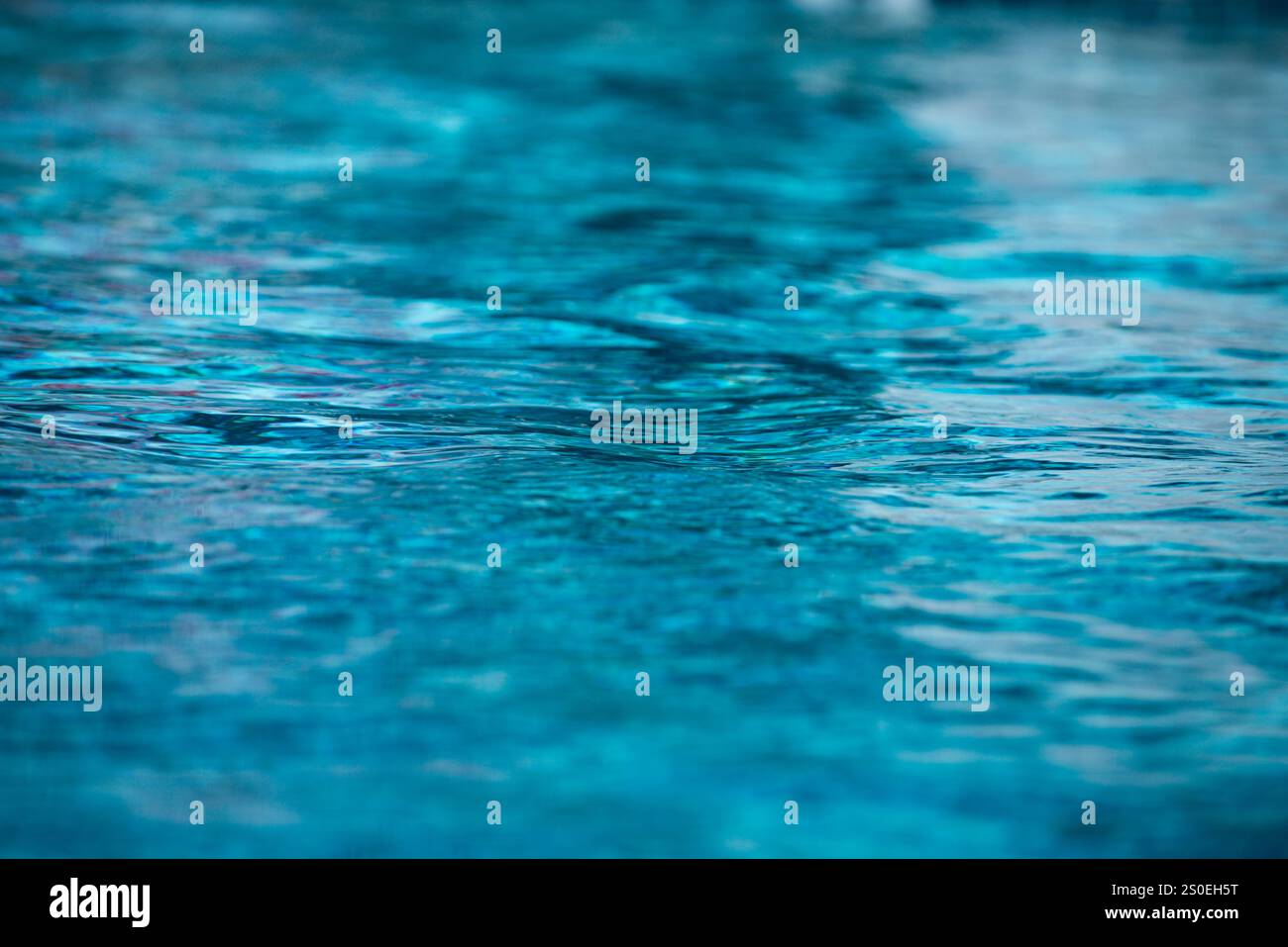 Blue ripped water in swimming pool, water pool texture and surface ...