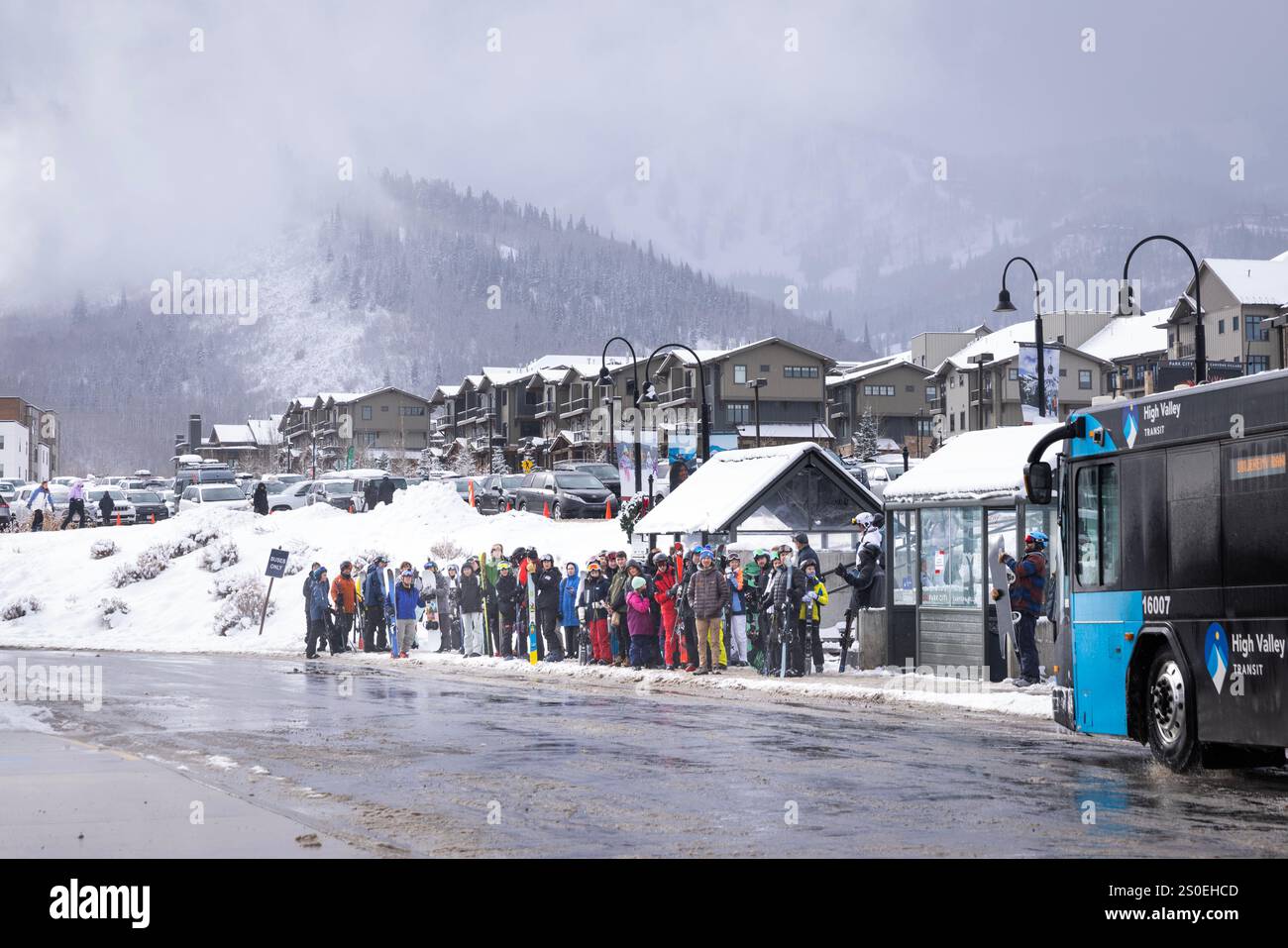 Snydervilled, Utah, USA. 27th Dec, 2024. Guests at Park City resort ...