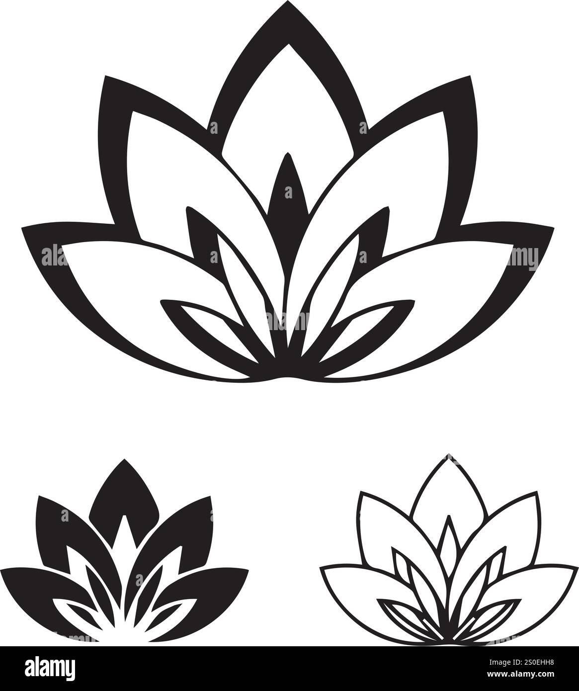 vector flower and leaf designs Stock Vector Image & Art - Alamy