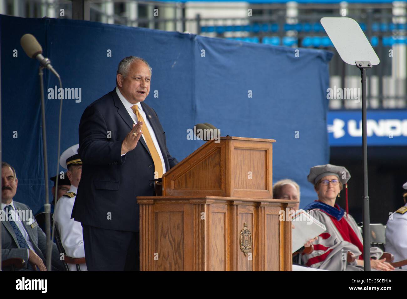 ANNAPOLIS, Md. (May 24, 2024) Secretary of the Navy Carlos Del Toro ...