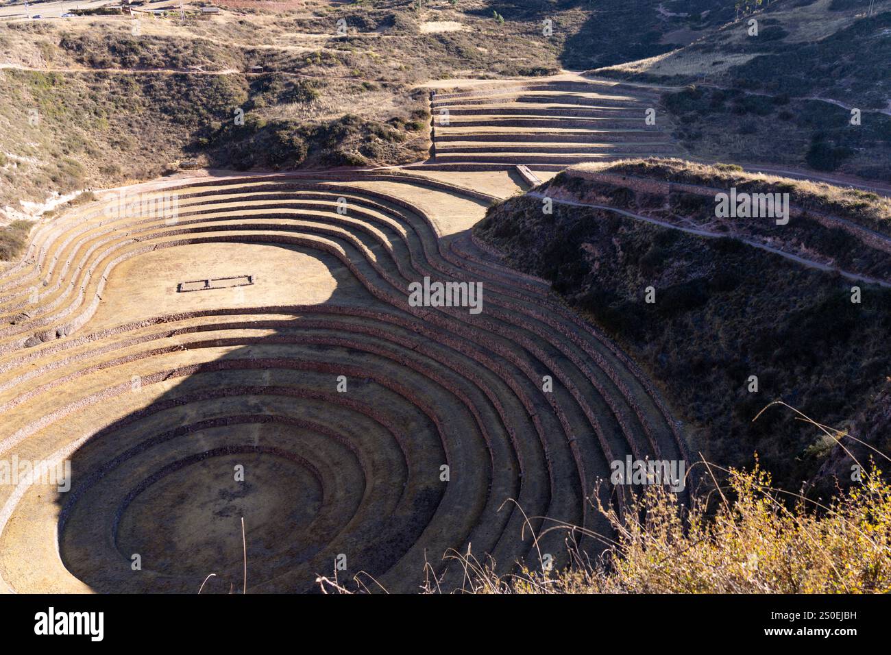 Circular terracesof the Inca agricultural site at Moray in Sacred ...