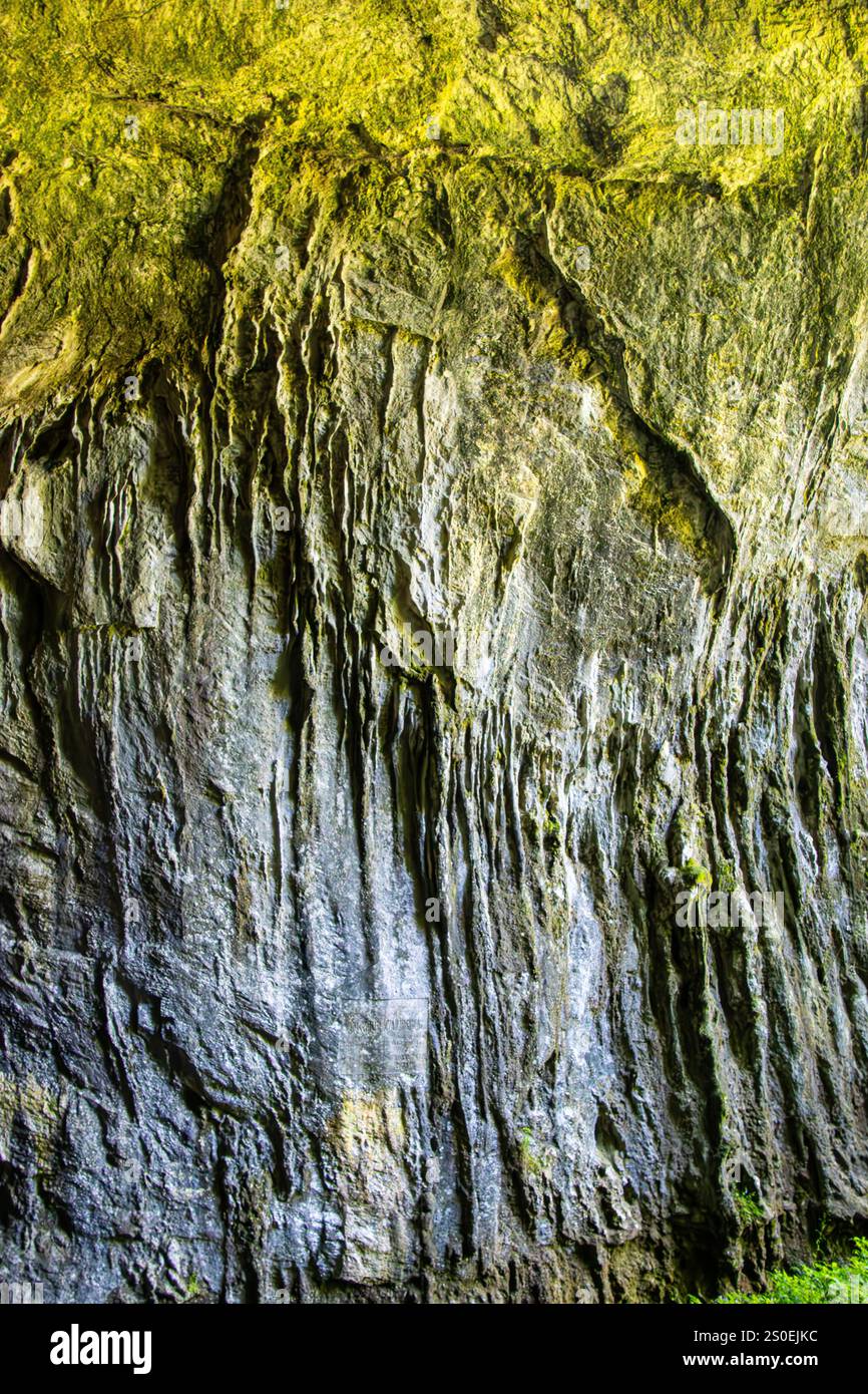 The Meziad Cave. One of the most beautiful caves in Romania Stock Photo ...