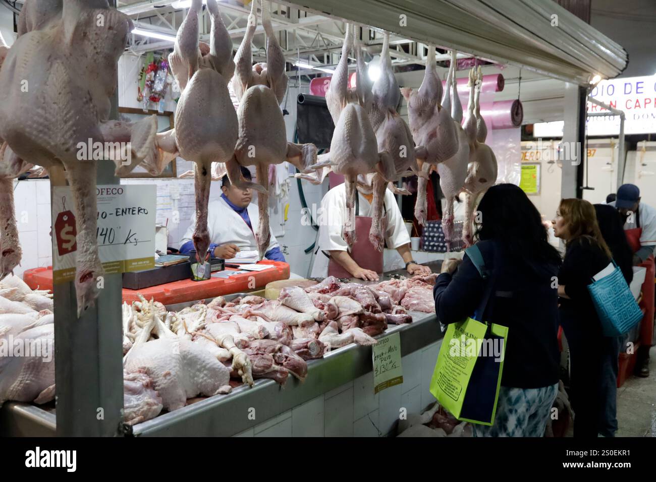 Turkeys are spotted at San Juan market .San Juan market vendors offer ...