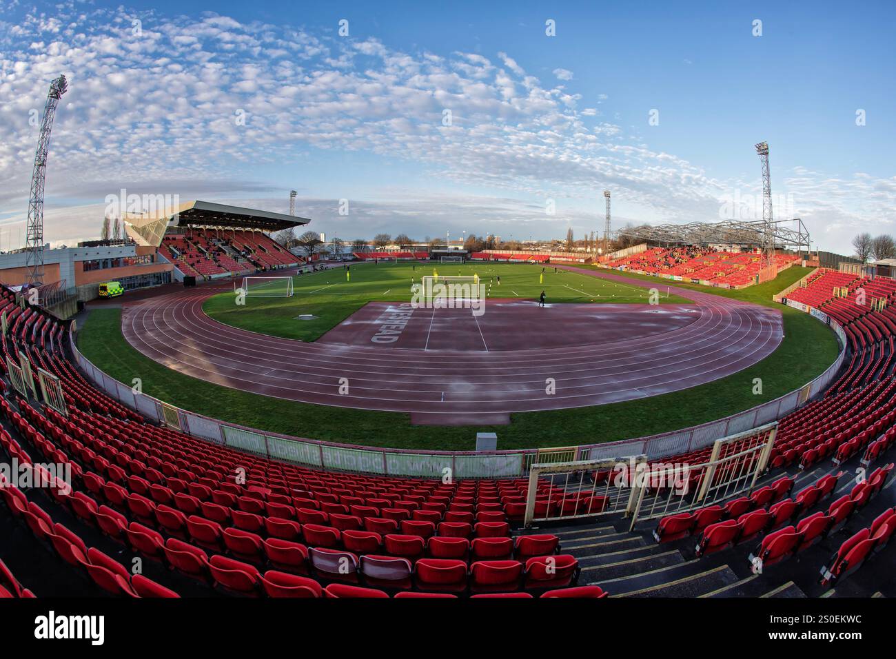 A general view of the inside of the Gateshead International Stadium ...