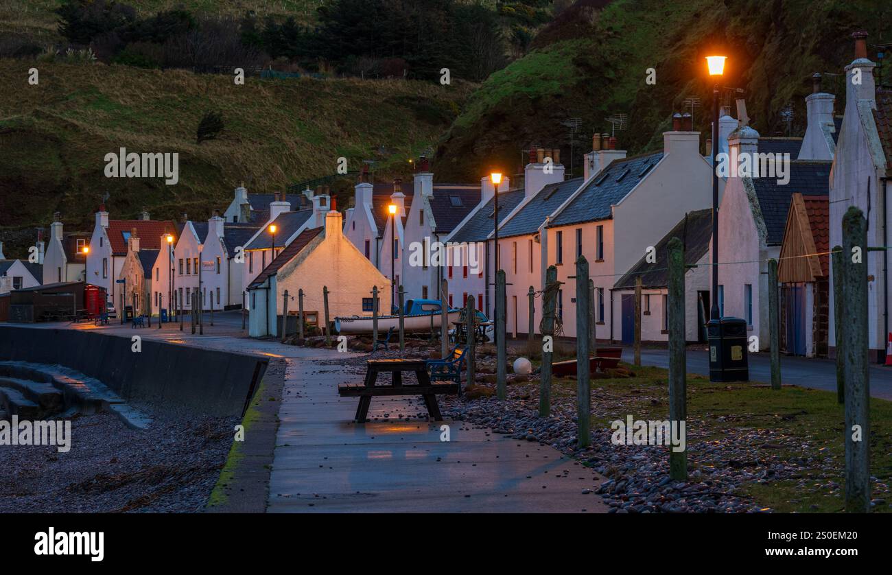 27 December 2024. Pennan,Aberdeenshire,Scotland. This is the tiny old ...