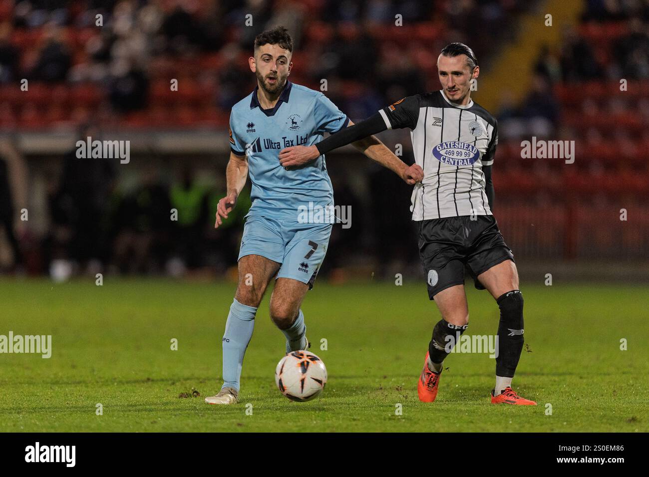 Hartlepool United's Jack Hunter in action with Gateshead's Callum ...