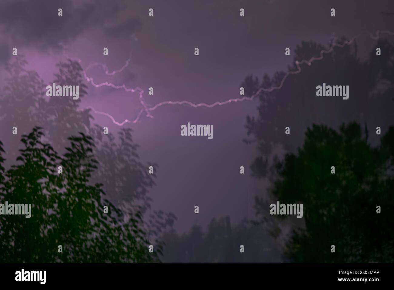 Landscape Lighting at night in Santa Clara del Mar Stock Photo - Alamy