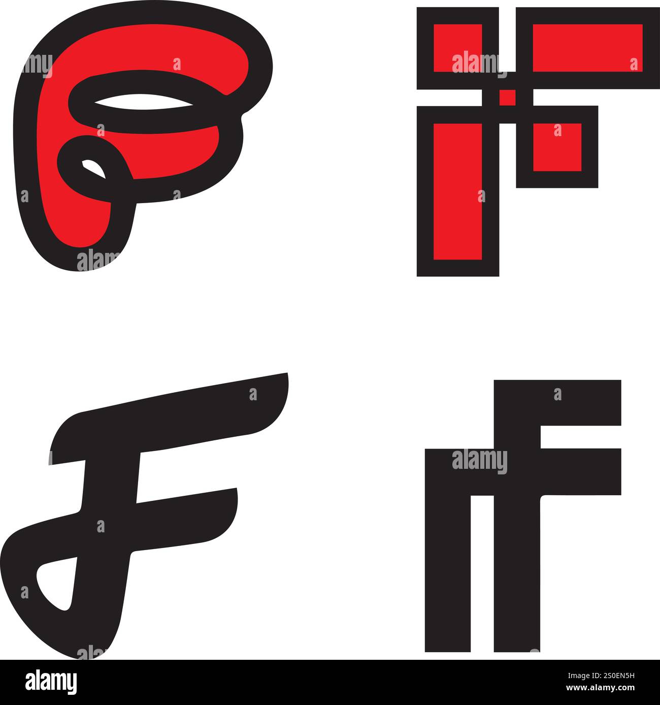 logo drawing consisting of vector letter series Stock Vector Image ...