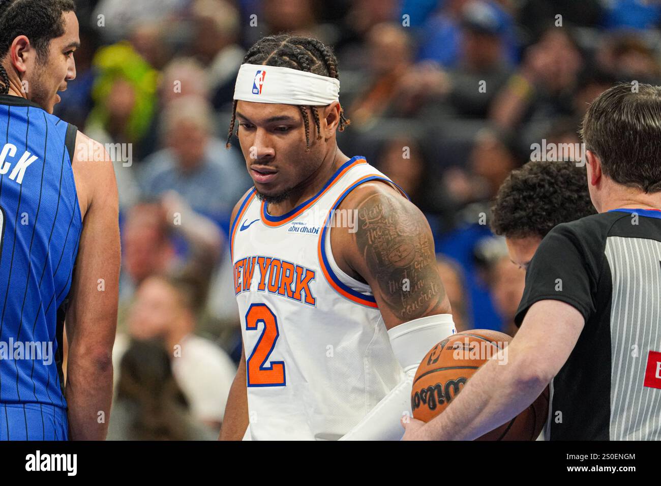 Orlando, Florida, USA, December 27, 2024, New York Knicks guard Miles ...