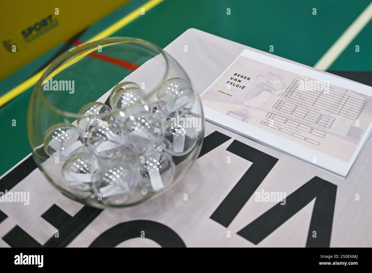 The draw for the next round in the Cup pictured before the Supercup ...