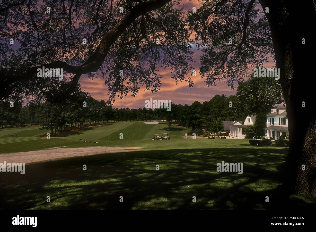 Augusta National Golf Club - Georgia, USA Evening view around the ...
