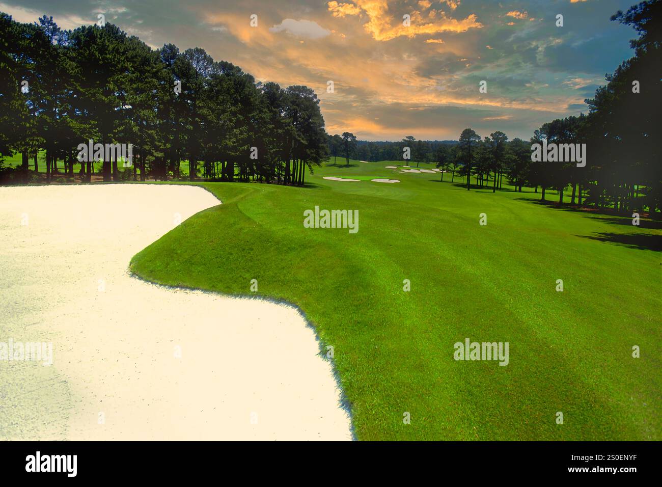 Augusta National Golf Club - Georgia, USA Here: The view from the left ...