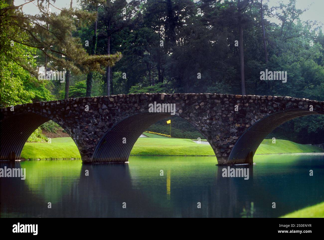 Augusta National Golf Club - Georgia, USA Here, the iconic hole at Amen ...