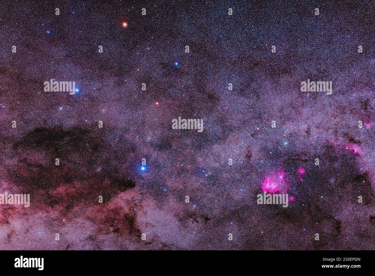 The famous Southern Cross, aka Crux, and the star clusters and nebulas ...