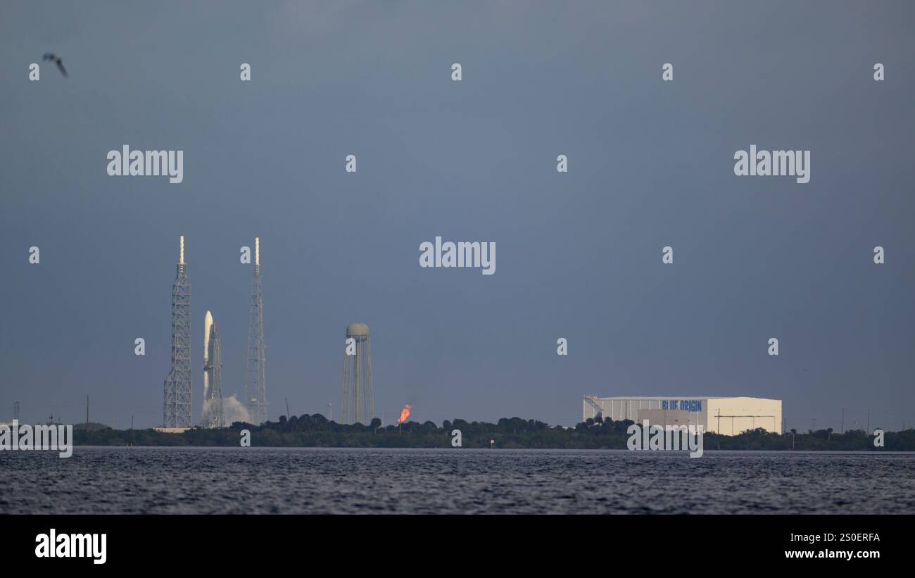 Cape Canaveral, Florida, USA. 27th Dec, 2024. A Blue Origin New Glenn ...