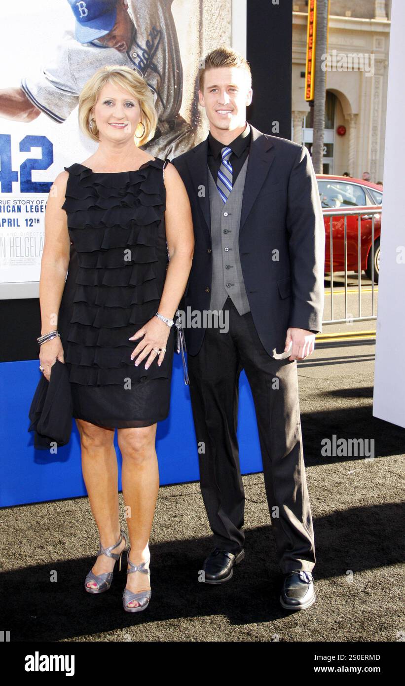 Luke Sanders at the Los Angeles premiere of '42' held at the TCL ...