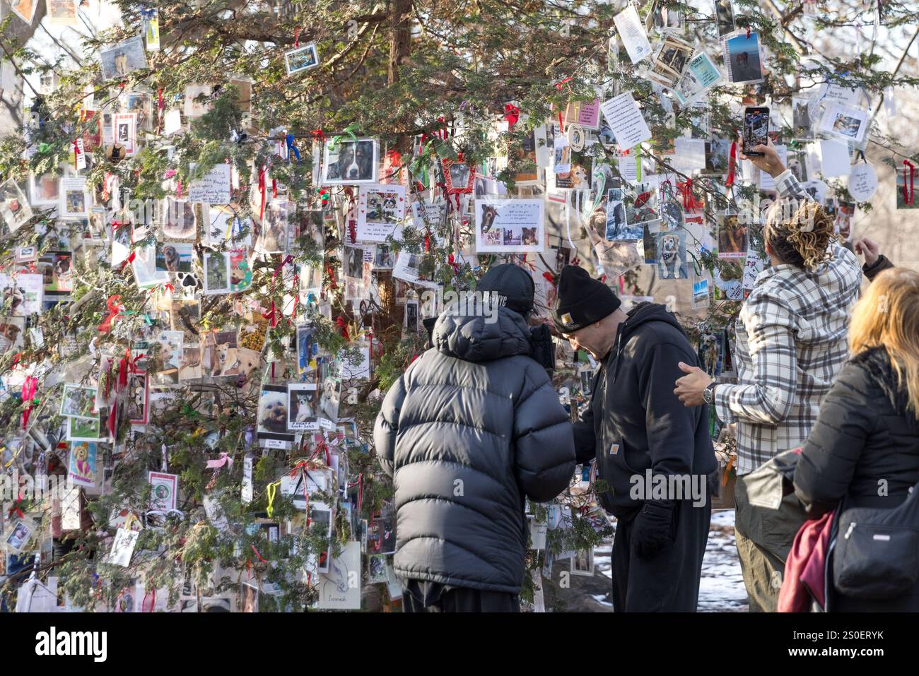New York, United Of States. 27th Dec, 2024. A view of the memorial ...