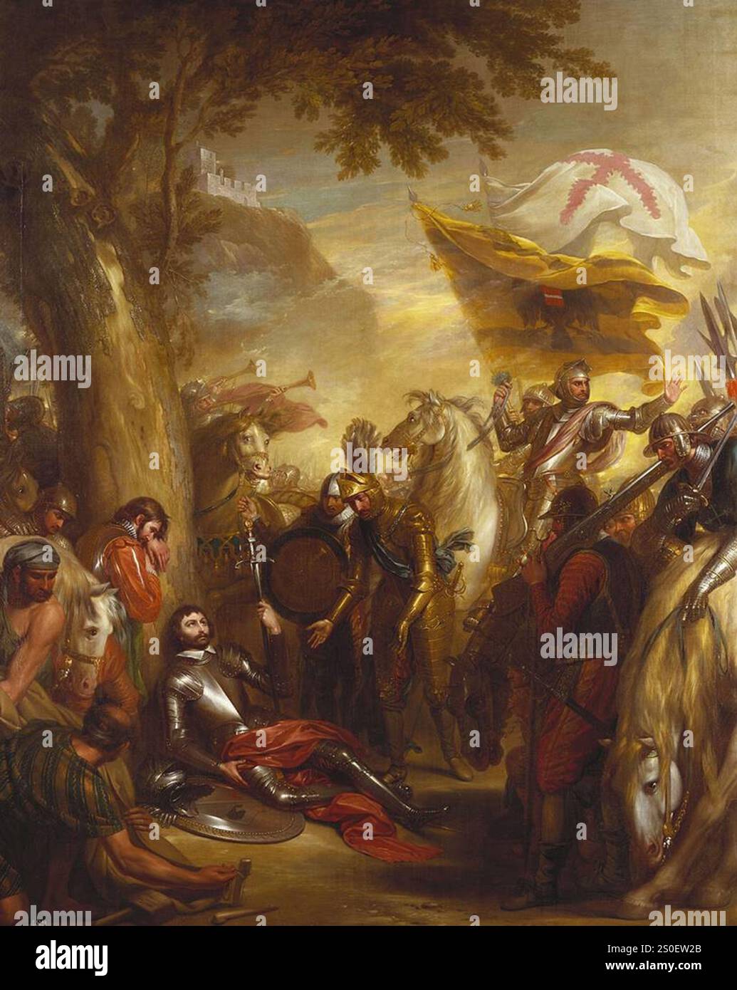 Benjamin West (1738-1820) - The Death of Chevalier Bayard - RCIN 407525 ...