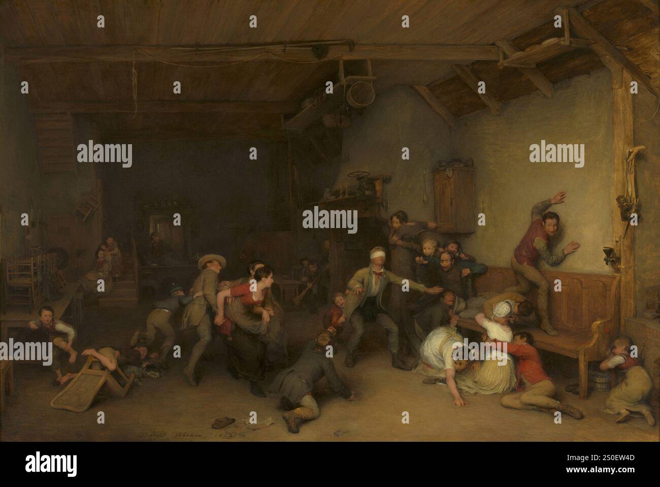 Blind-Man's Buff is an 1812 genre painting by the Scottish artist David ...