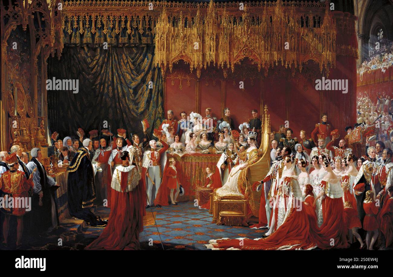 Sir George Hayter (1792-1871) - The Coronation of Queen Victoria in ...