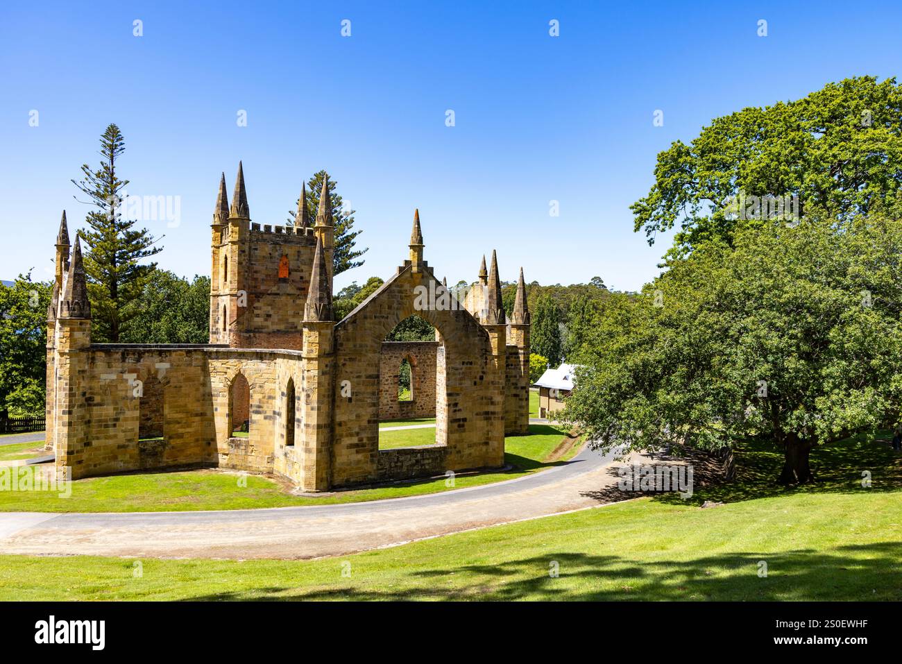Port Arthur historic penal site and remains of the Church building ...