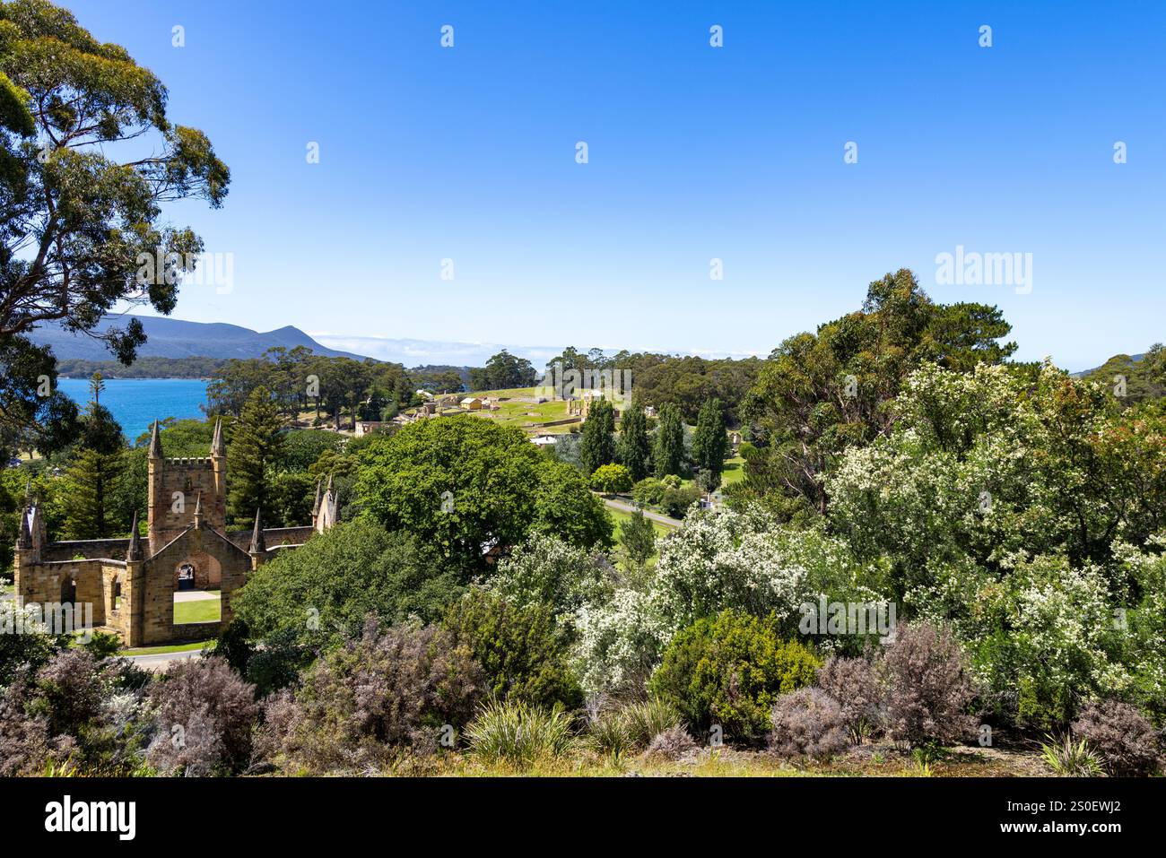 Port Arthur historic site and open air museum, view from Scorpion Rock ...