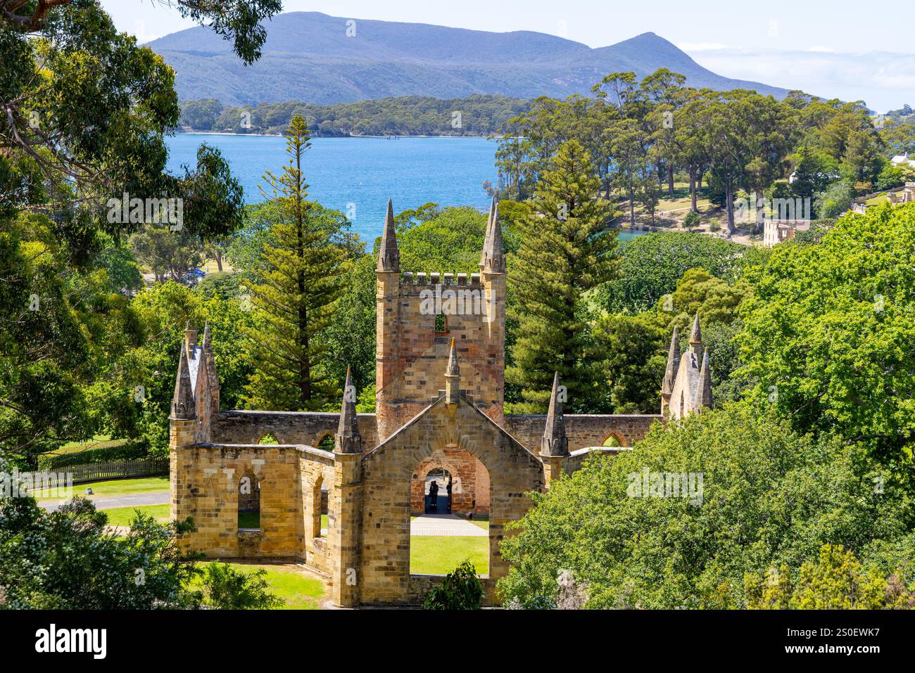 Port Arthur historic site and open air museum, view from Scorpion Rock ...