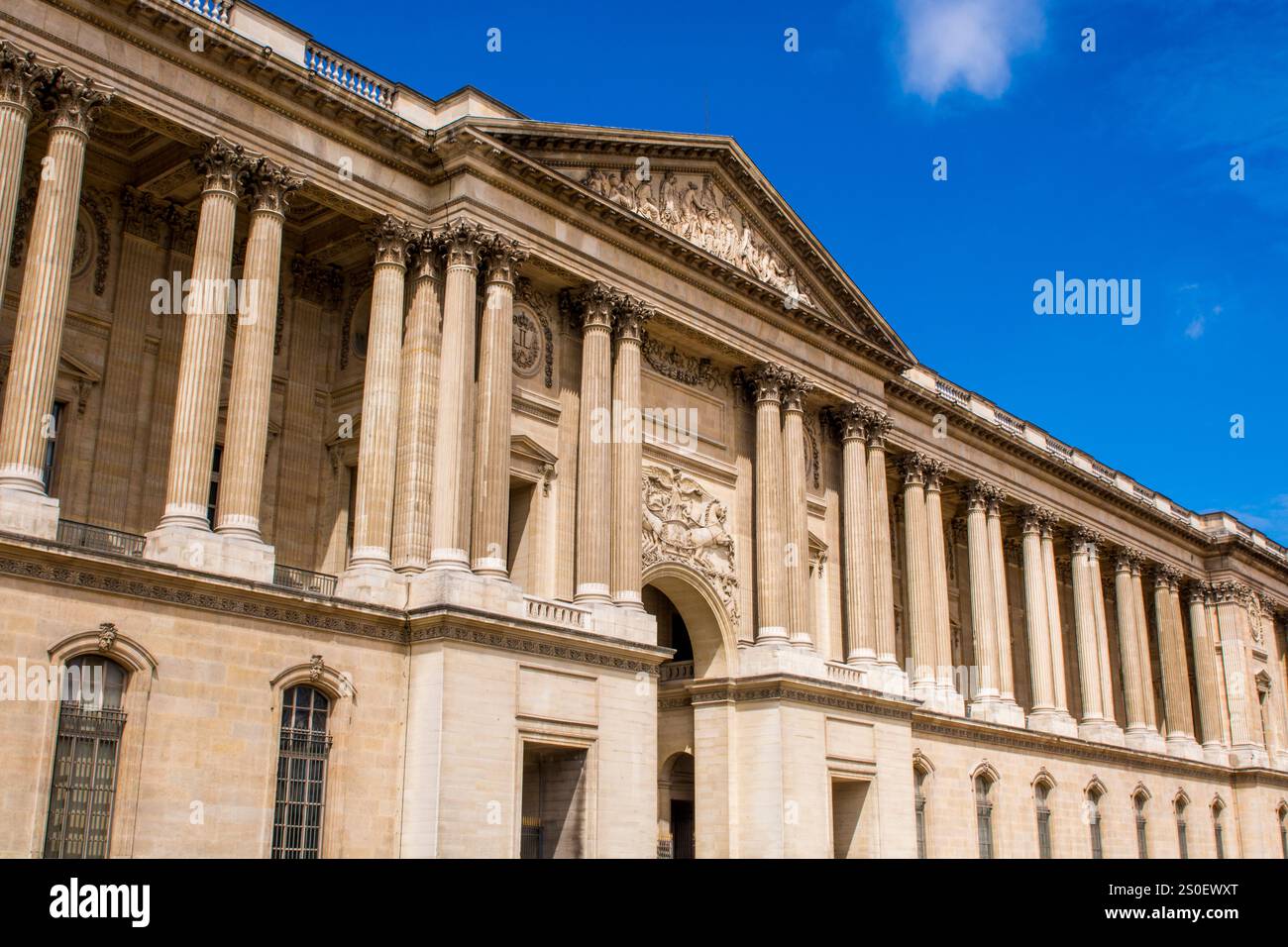 Louvre palace main courtyard hi-res stock photography and images - Alamy