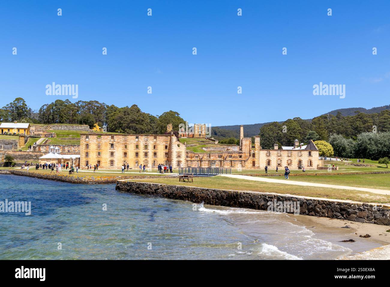 Port Arthur preserved convict settlement and Open air museum with the ...