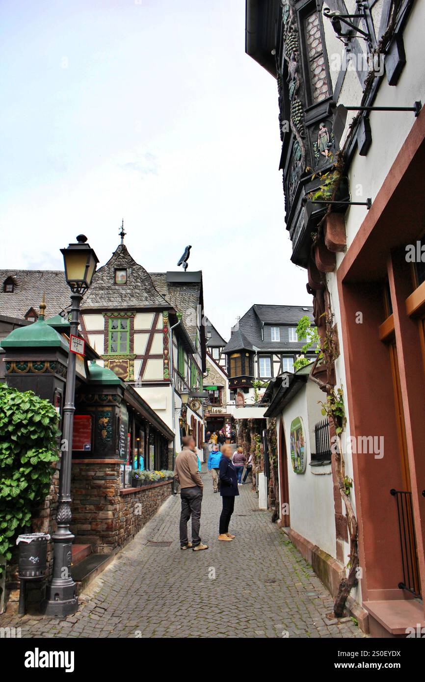 Old town in Rüdesheim am Rhein, Germany Stock Photo - Alamy
