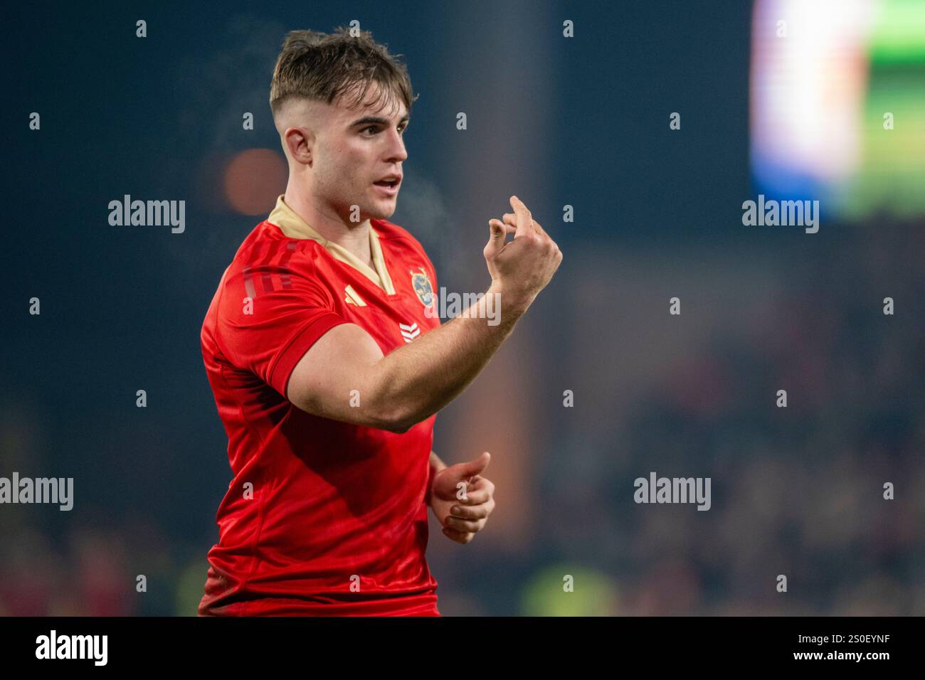 Limerick, Ireland. 28th Dec, 2024. Alex Kendellen of Munster during the ...