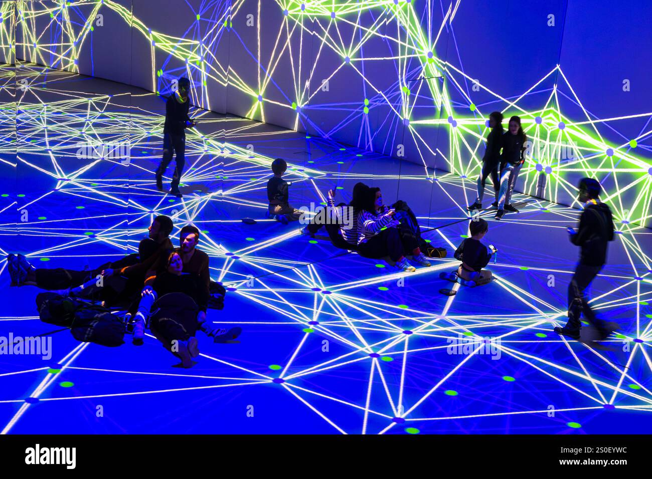 FRANCE. PARIS (75) (12TH DISTRICT) THE IMMERSIVE EXHIBITION "PIXELS ...