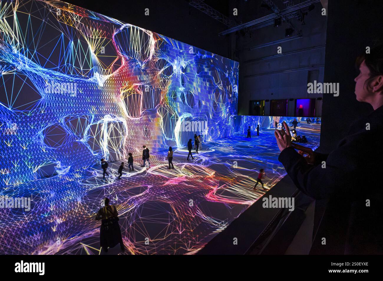 FRANCE. PARIS (75) (12TH DISTRICT) THE IMMERSIVE EXHIBITION "PIXELS ...