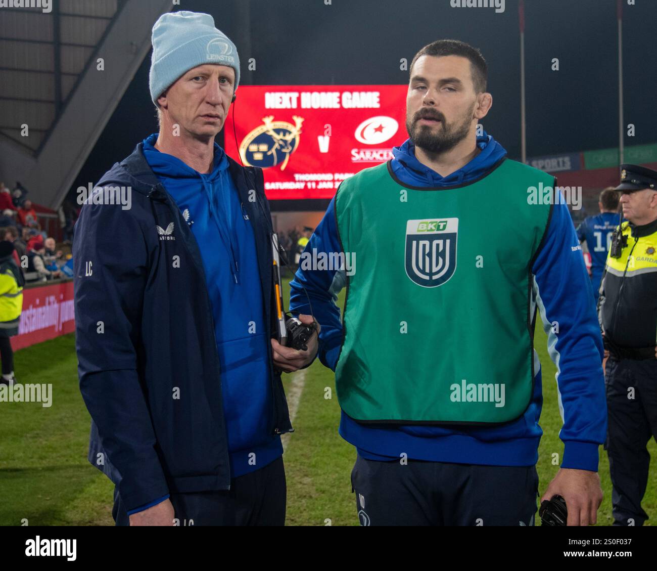 Limerick, Ireland. 28th Dec, 2024. The Leinster Head Coach Leo Cullen ...