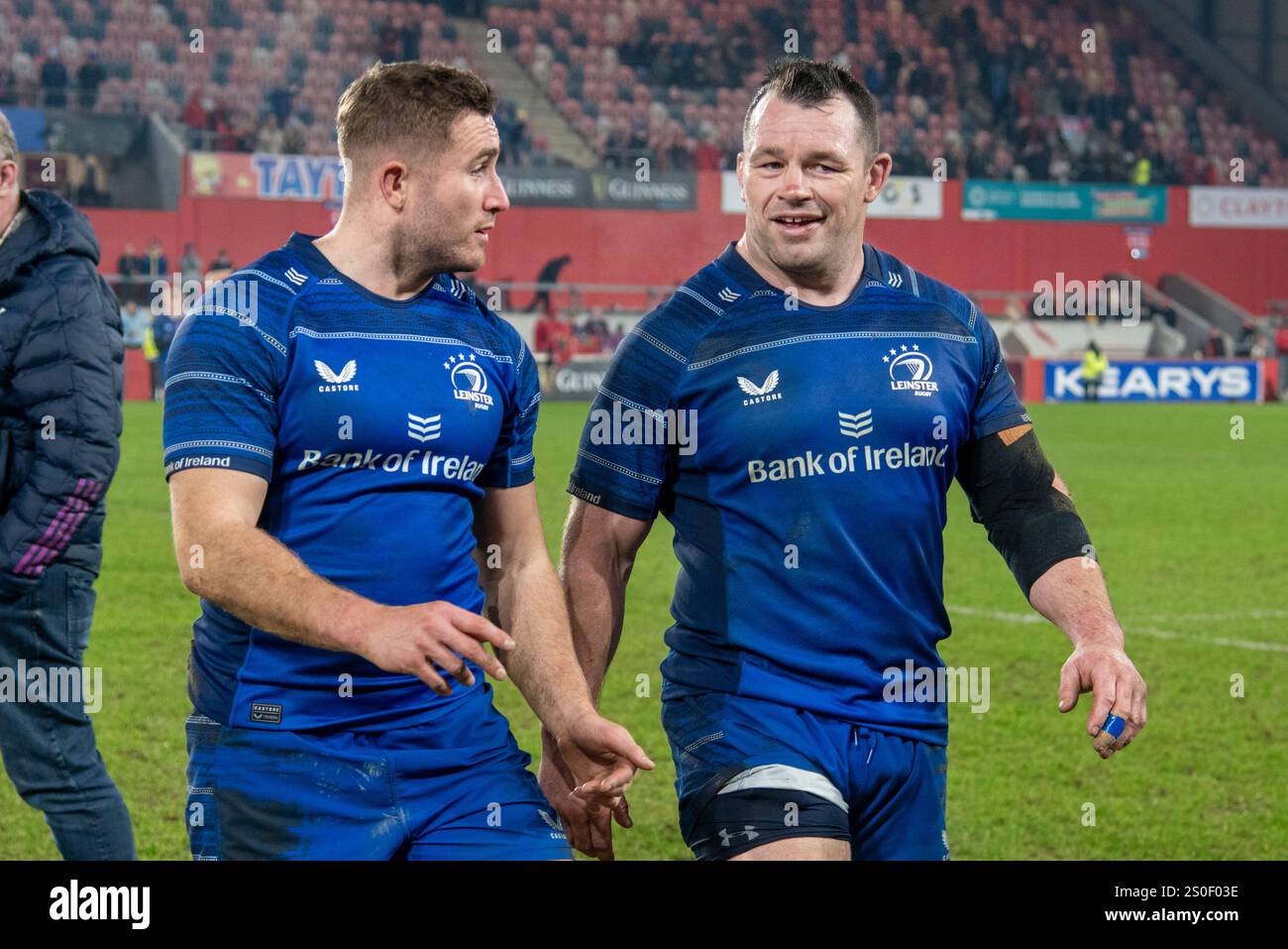 Limerick, Ireland. 28th Dec, 2024. Jordan Larmour of Leinsterl13/ and ...